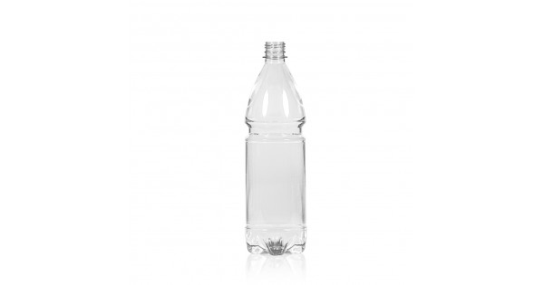 PET flessen : 1000 ml water transparante PET sapfles 28PCO